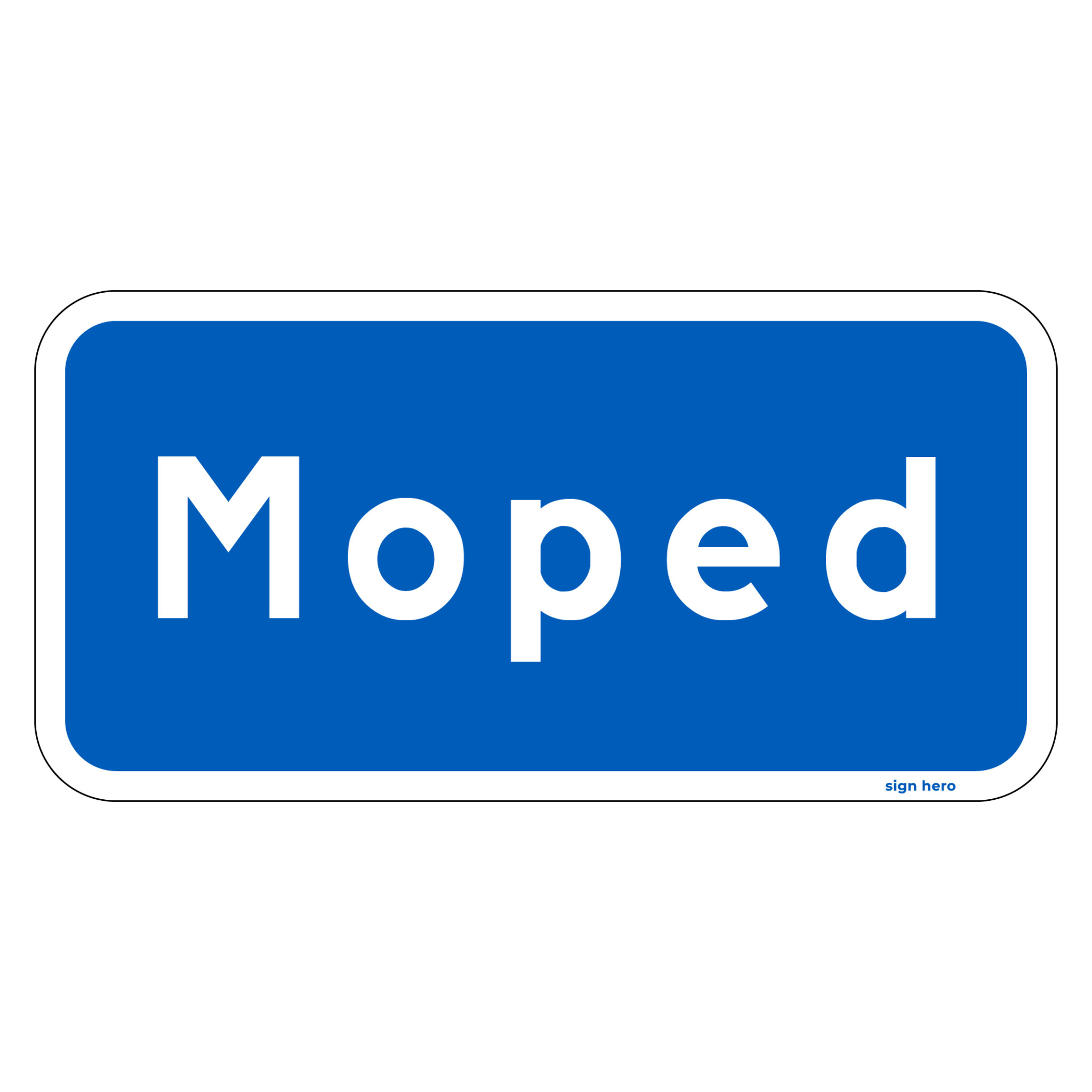 Moped skylt • Sign Hero